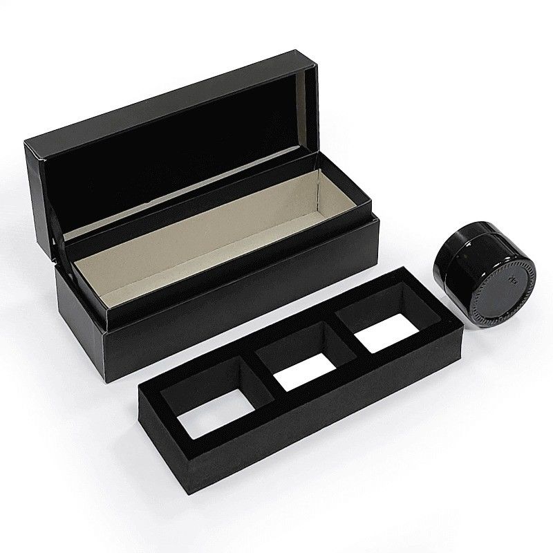 Paper Clamshell Flip Top Candle Box Packaging for Luxury Set Three ...