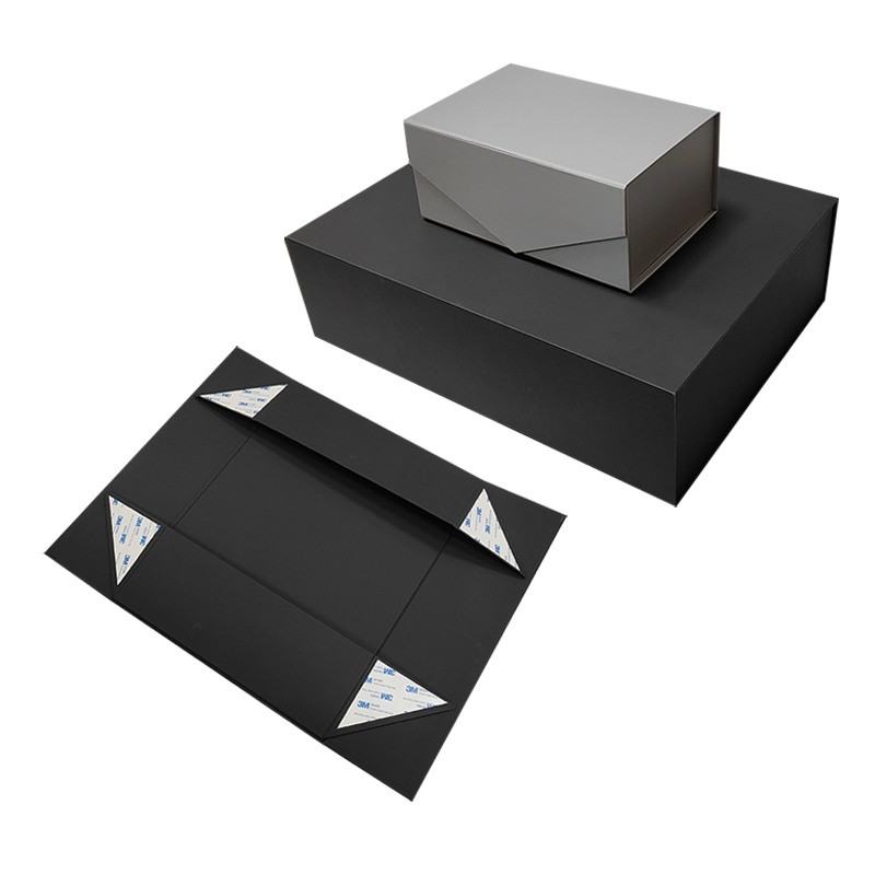 Book Shape Rigid Collapsible Box Magnetic Lid Luxury Folded Paper Gift Box
